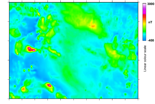 Airborne magnetics data